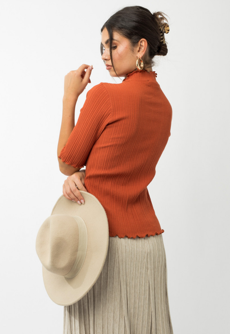 Mock Neck Merrow Edge Top Fi Designs